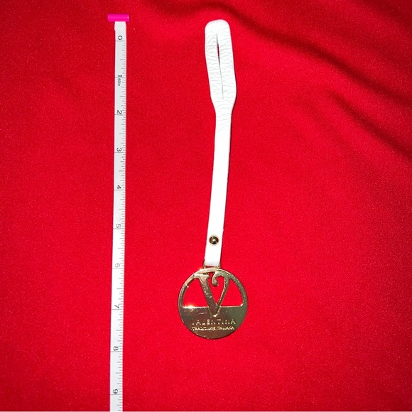 Valentina | Accessories | Valentina Goldtoned Logo Keychain | Poshmark